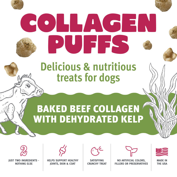 Icelandic Beef Collagen Puffs with Kelp Treats for Small Dogs - Howell ...