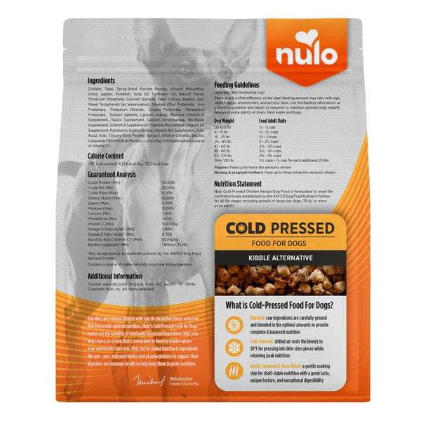 Nulo Cold Pressed Meals Chicken Recipe - Howell, MI - Pet X Supplies & Tack