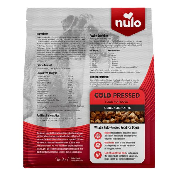 Nulo Cold Pressed Meals Turkey Recipe - Howell, MI - Pet X Supplies & Tack