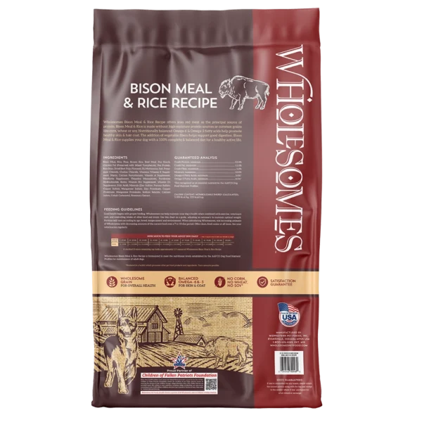 Wholesomes Bison Meal & Rice For Adult Dogs - Howell, MI - Pet X ...
