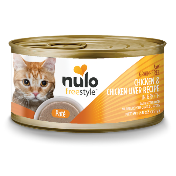 Nulo Freestyle Cat & Kitten Chicken & Chicken Liver Recipe in Broth ...